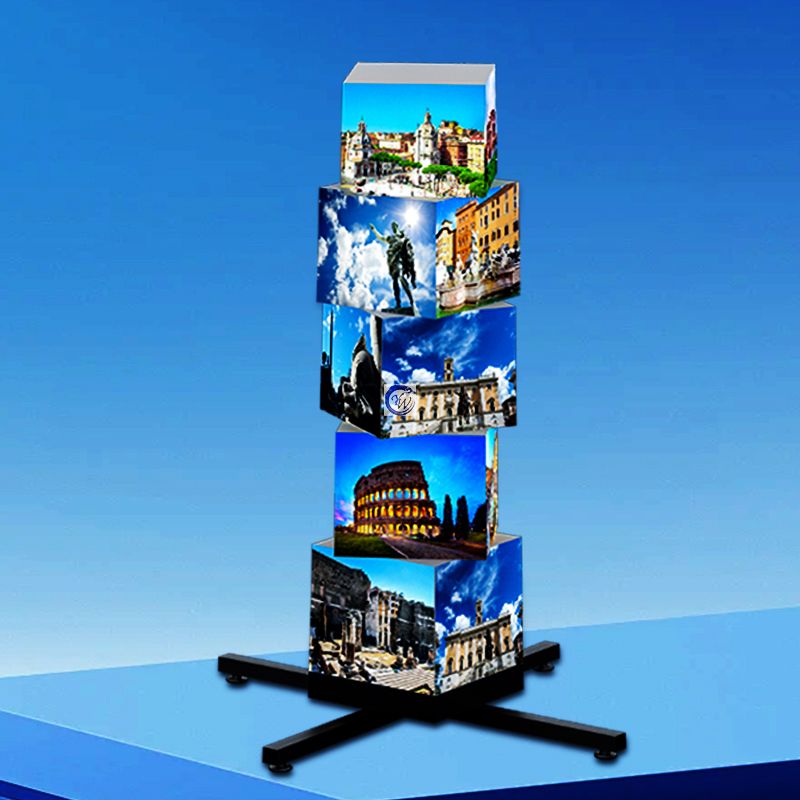 Five Layer Mechanical Cube LED Screen_Yunwen