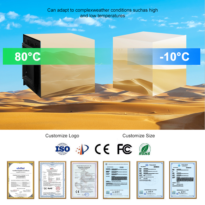 Floor Standing Magic Cube Led Advertising Screen_Yunwen